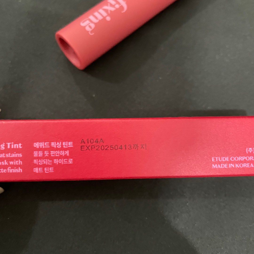 Etude House Fixing Tint Lip Tint Stain - 01 Analog Rose, Beauty ...