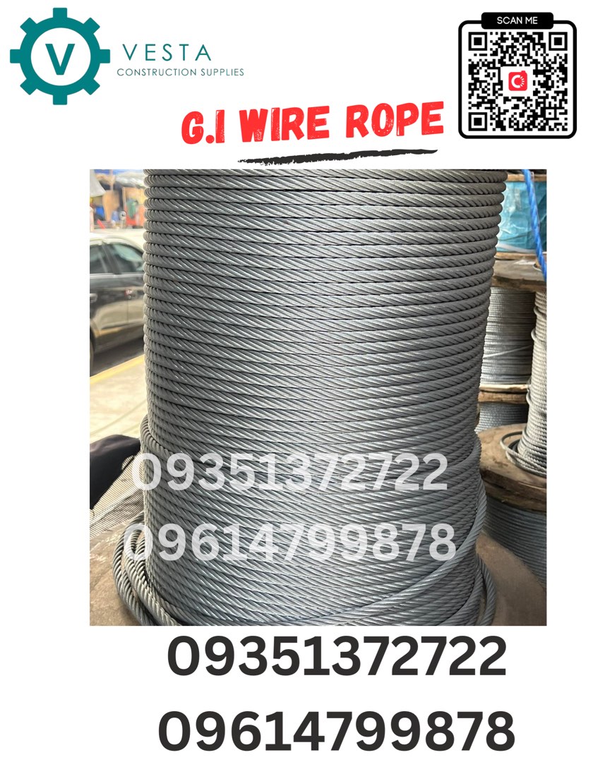 G.i wire rope, Commercial & Industrial, Construction Tools & Equipment ...