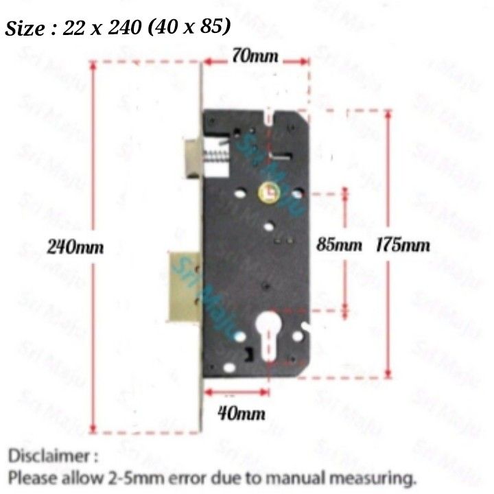HDB Gate Lock Mortise /Key cylinder, Furniture & Home Living, Security ...