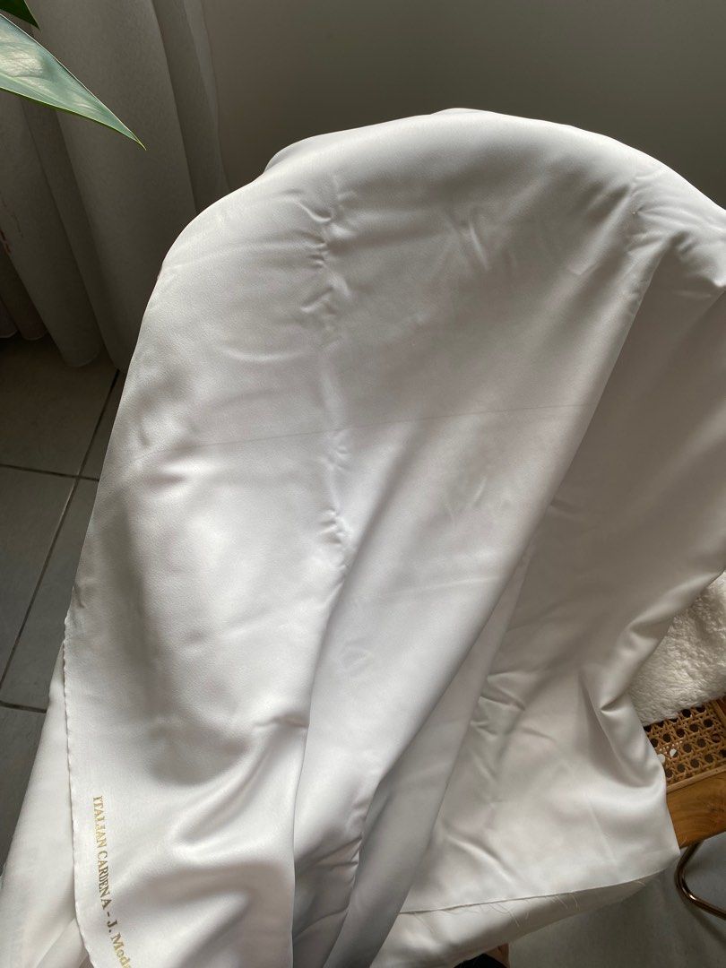 Kain Pasang Nikah Off White dan lace Jakel, Women's Fashion, Dresses ...