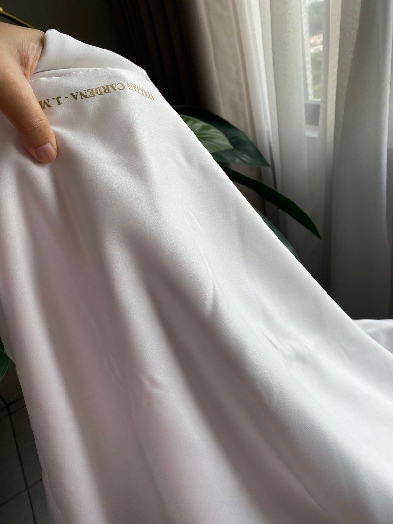 Kain Pasang Nikah Off White dan lace Jakel, Women's Fashion, Dresses ...