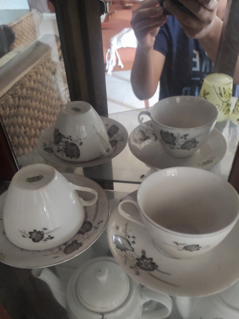 Maharani Bunga Padi Hitam Cawan dan Piring, Hobbies & Toys ...