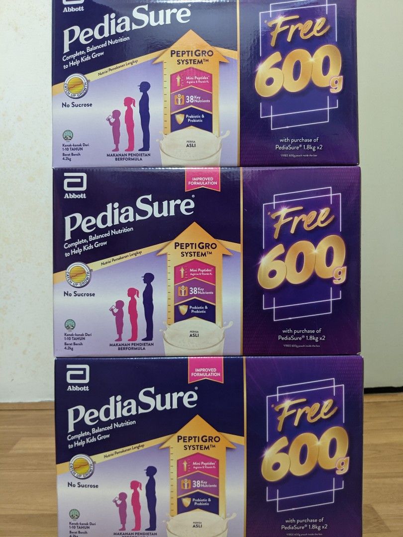 Pediasure Plain Perisa Asli Original 4.2kg EXP 04 2025, Babies & Kids ...