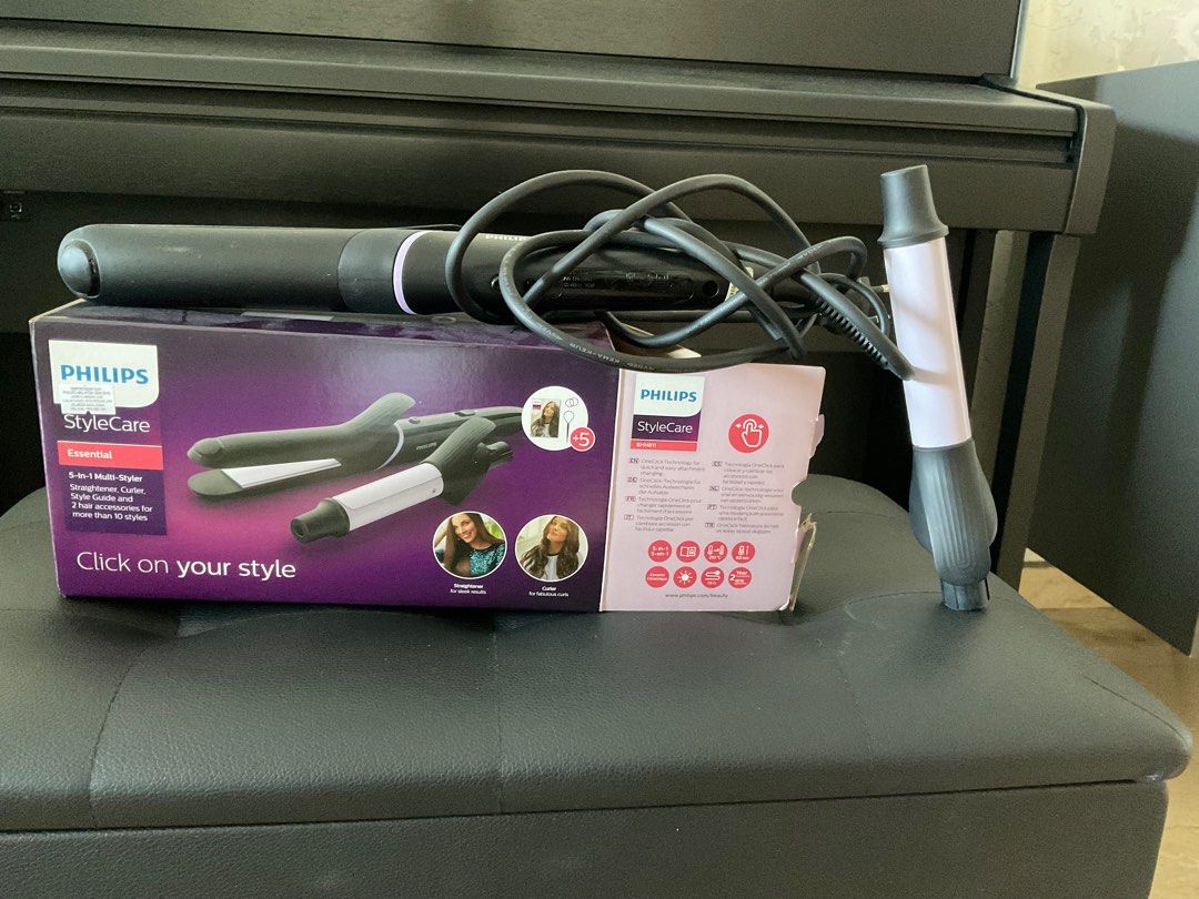 Philips StyleCare Multi-Styler With Straightener and Curler, Beauty ...