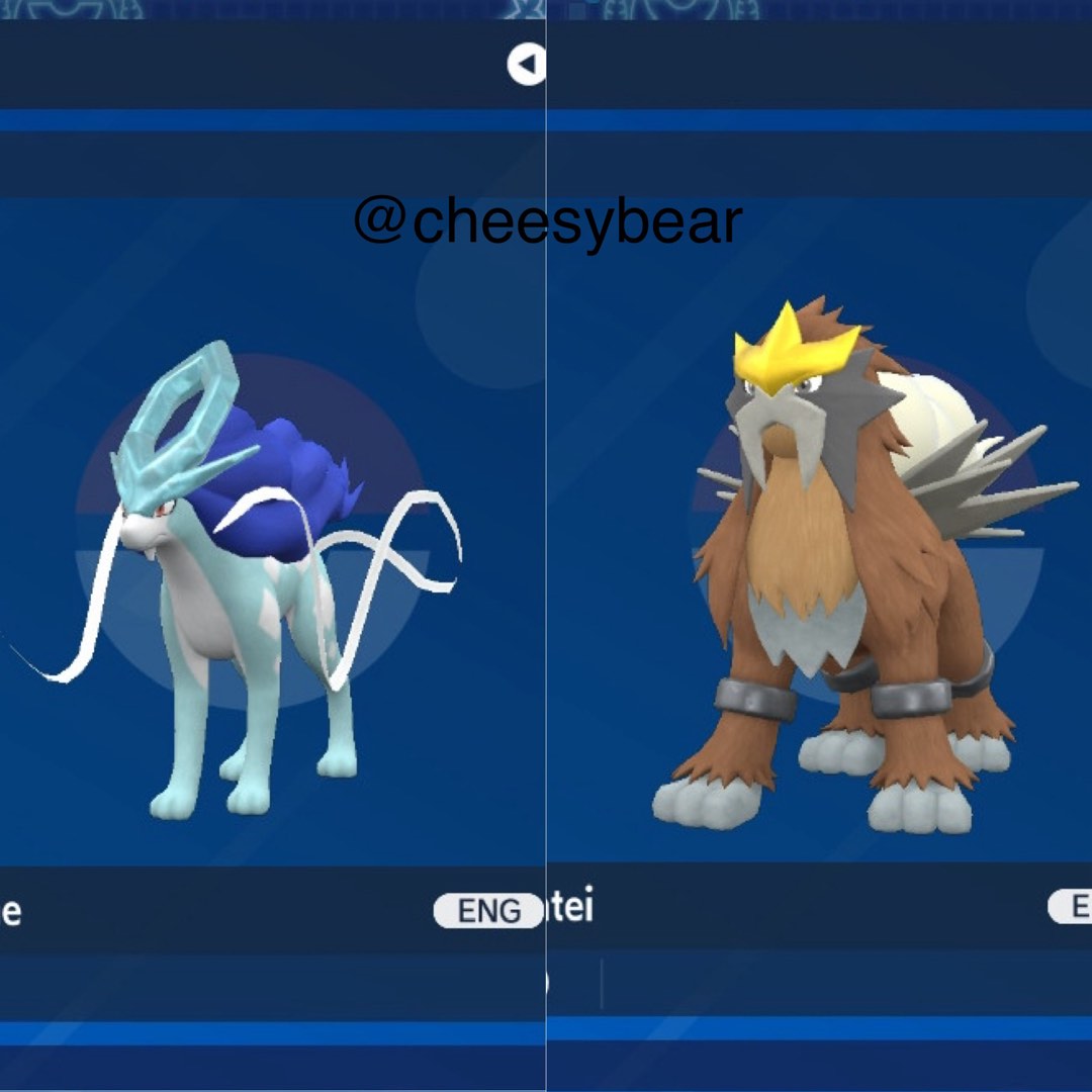 Pokemon Scarlet & Violet Shiny Suicune/Entei, Video Gaming, Gaming ...