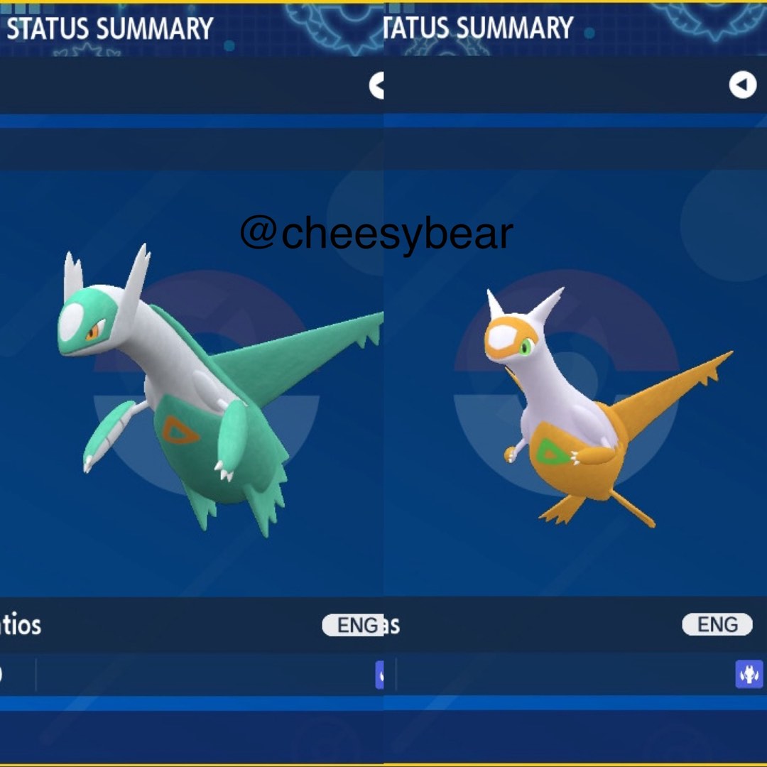 Pokemon Scarlet & Violet Shiny Latios/Latias, Video Gaming, Video Games ...