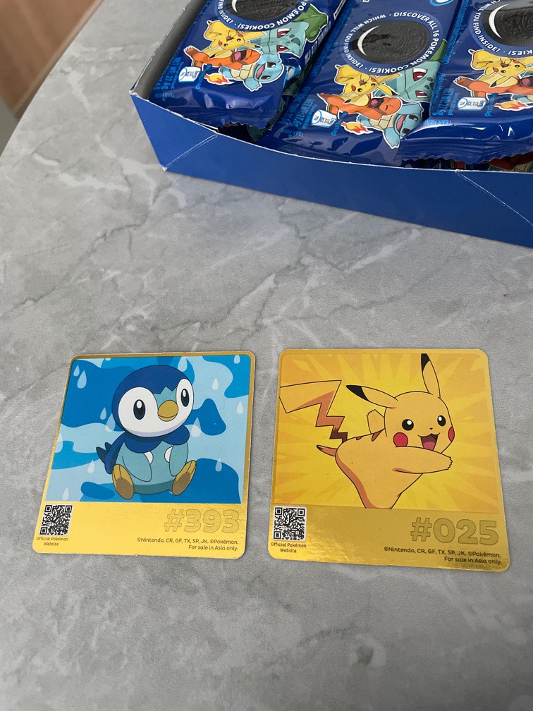 POKÉMON pikachu piplup Oreo, Hobbies & Toys, Toys & Games on Carousell