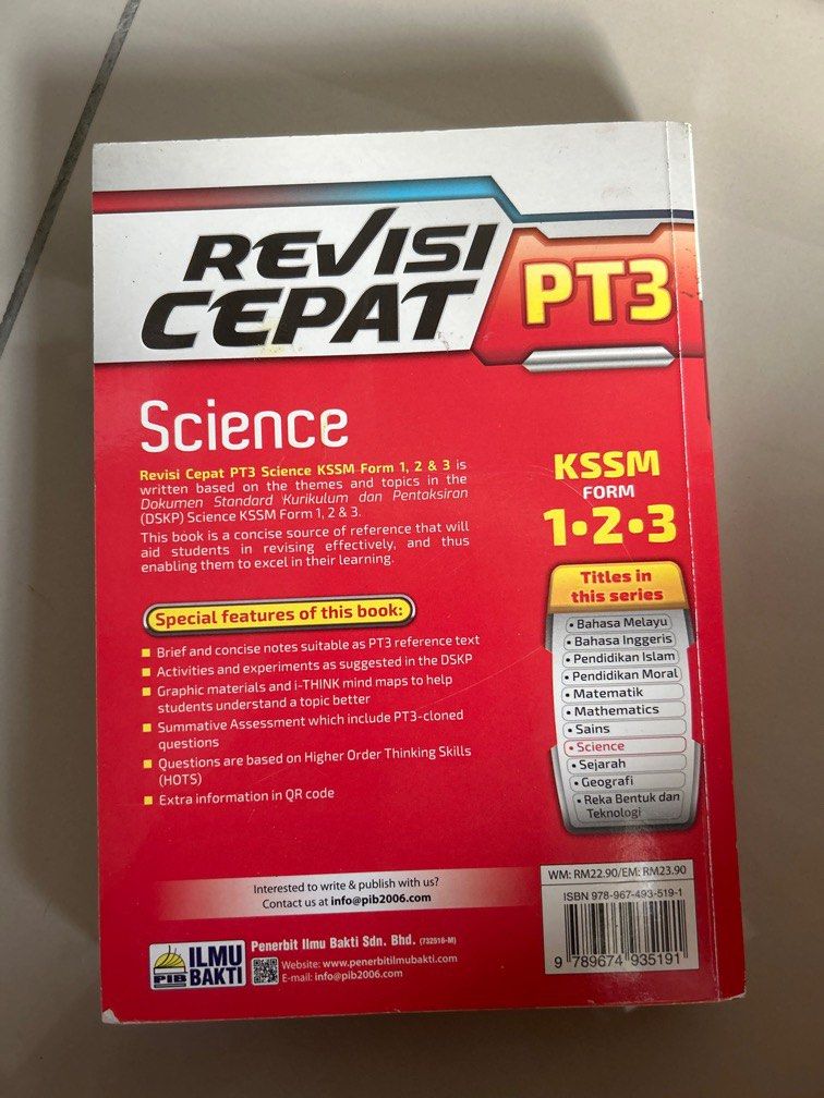 REVISI CEPAT (SCIENCE-Dlp) FORM 1-3, Hobbies & Toys, Books & Magazines ...