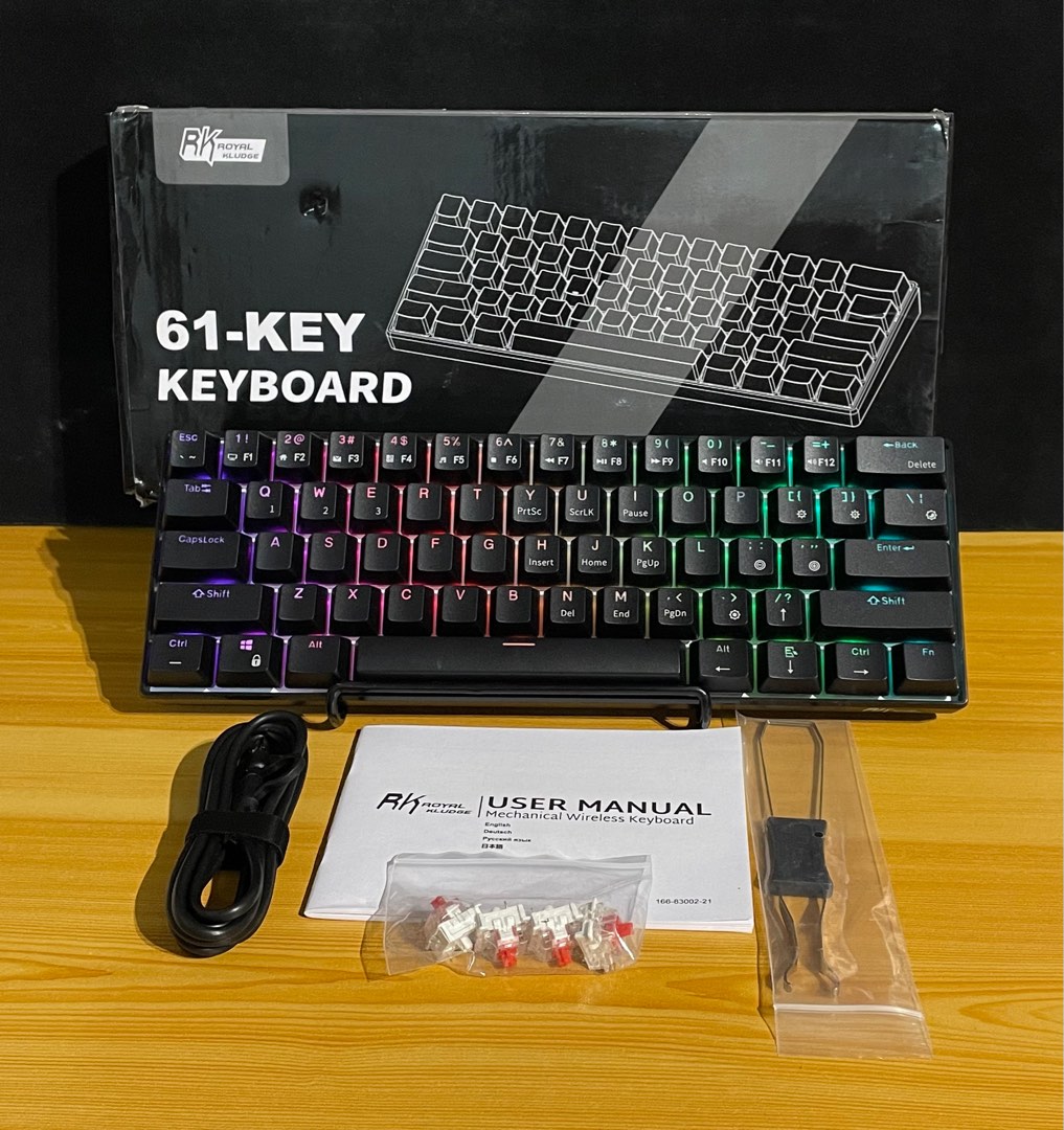Royal Kludge RK61 Black, Computers & Tech, Parts & Accessories ...