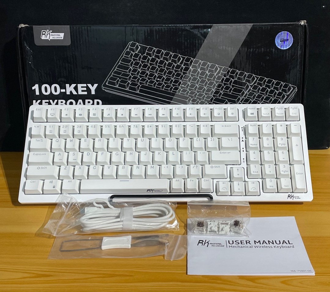 Royal Kludge RK 98 (White), Computers & Tech, Parts & Accessories ...
