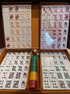[READY STOCK] Rummy Lami Cinami Nami Mahjong Pearl Plain White Poker XL ...