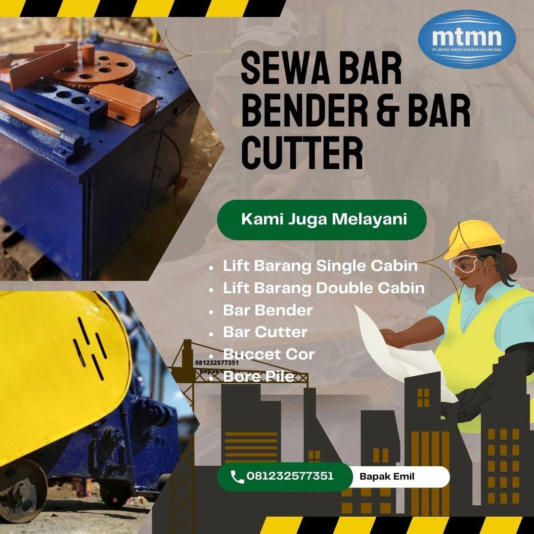 SEWA / RENTAL BAR BENDER DAN BAR CUTTER | BENDING DAN CUTTING | MESIN ...