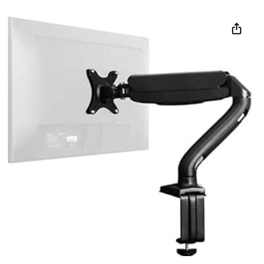 Single Computer Monitor Arm with 2 USB Ports adjustable height ...