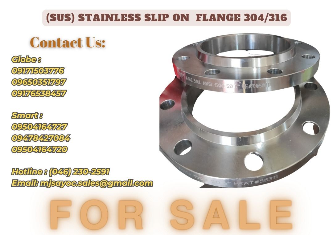 (SUS) STAINLESS SLIP ON FLANGE 304/316, Commercial & Industrial ...