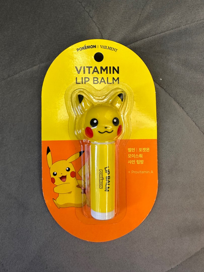 Veilment x Pokemon Vitamin Lip Balm, Beauty & Personal Care, Face ...