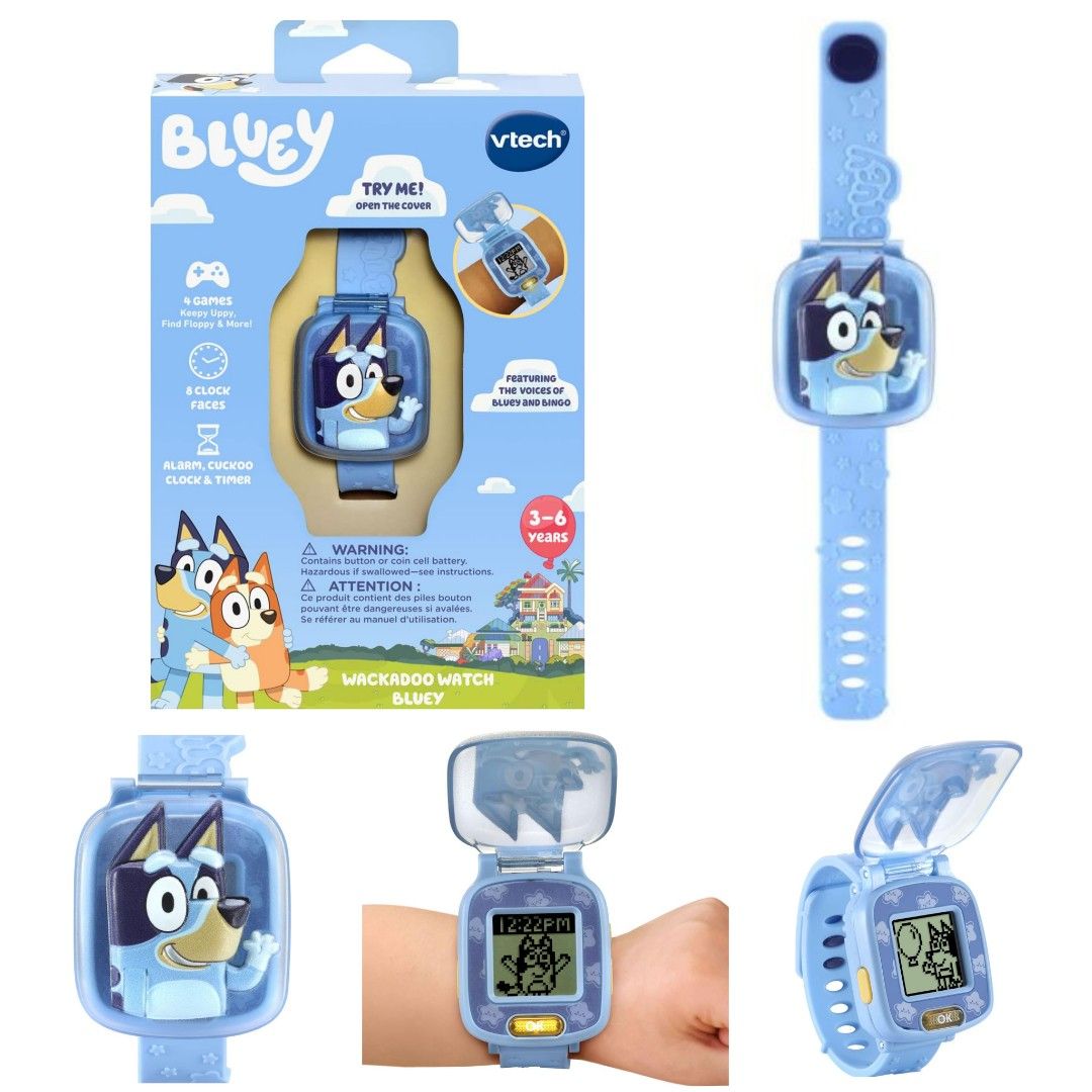 VTech Bluey Wackadoo Watch Bluey Game Interactive Toy, Hobbies & Toys ...