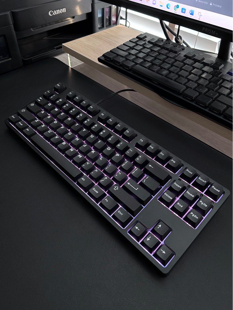 87% TKL Custom Mechanical Keyboard (WOB black keycaps), Computers ...