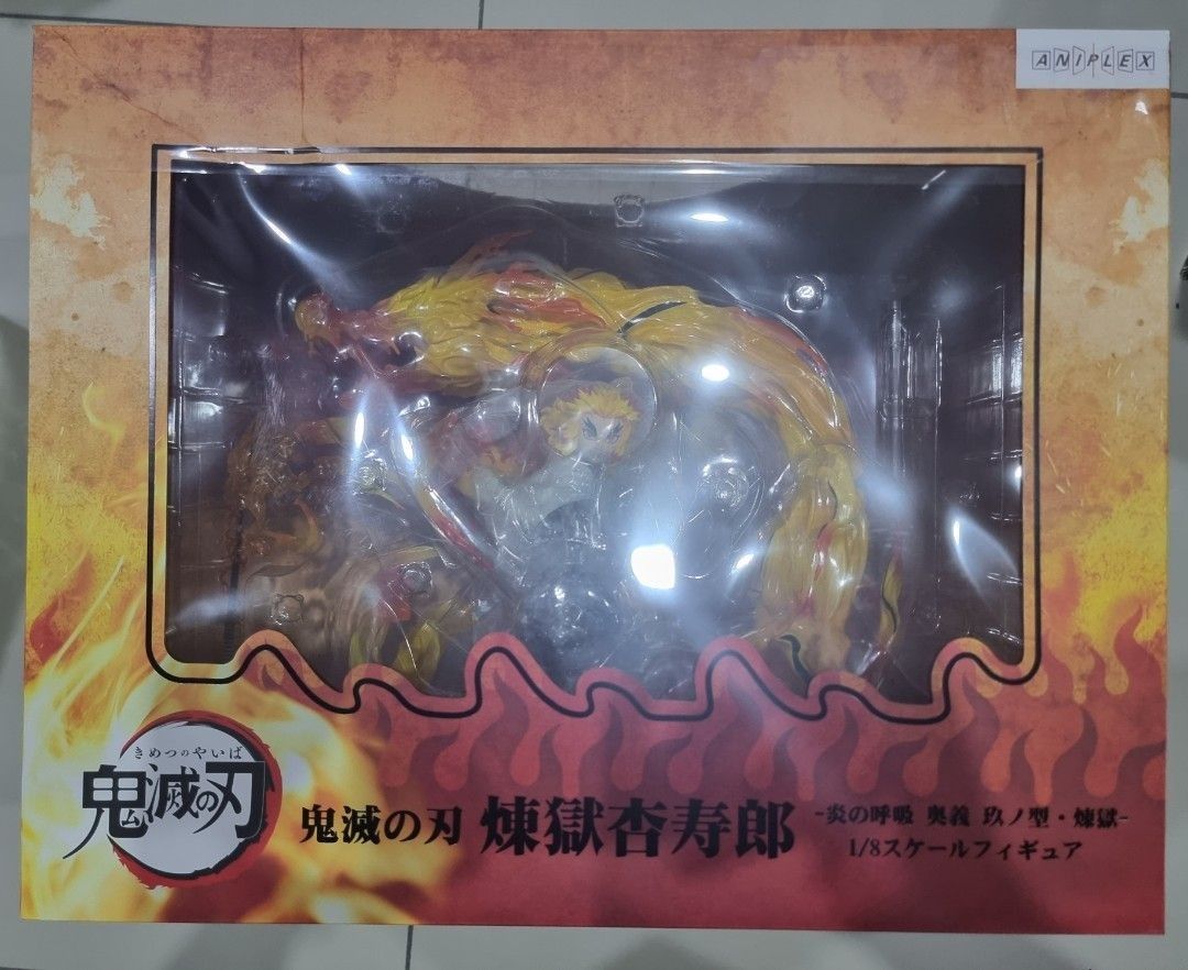 Aniplex Demon Slayer - 1/8 Scale Kyojuro Rengoku Flame Breathing Ougi ...