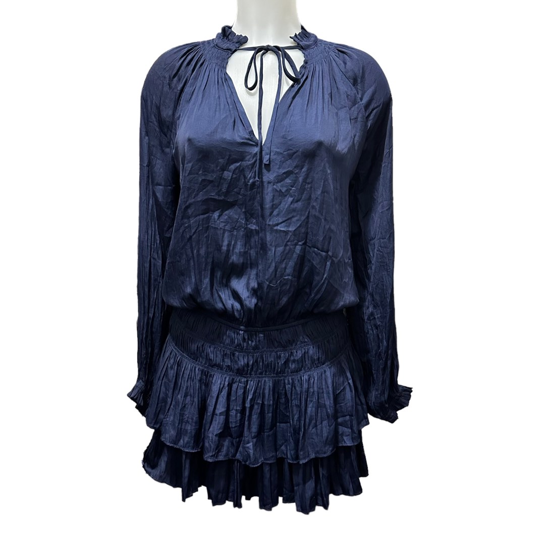 BRAND NEW VESTIQUE dark blue dress longsleeve, Women's Fashion, Dresses ...