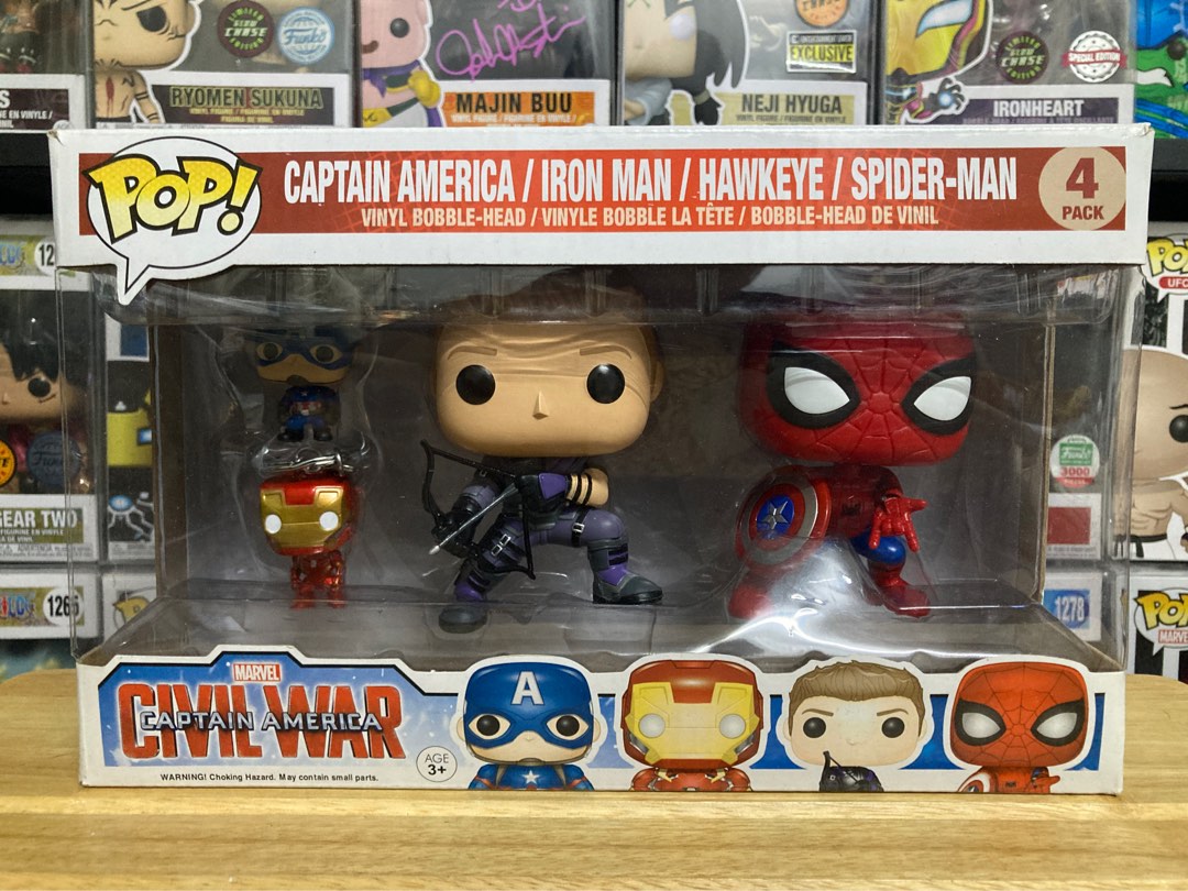 Captain America Civil War Captain America/Iron Man/Hawkeye/Spider-Man 4 ...