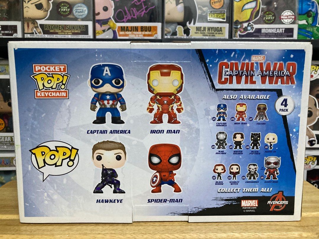 Captain America Civil War Captain America/Iron Man/Hawkeye/Spider-Man 4 ...