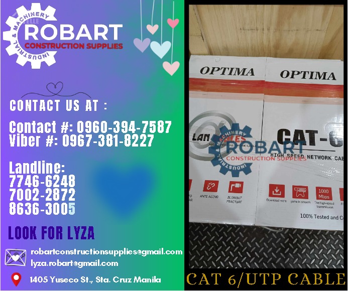 Cat 6 / UTP Cable, Commercial & Industrial, Construction Tools ...
