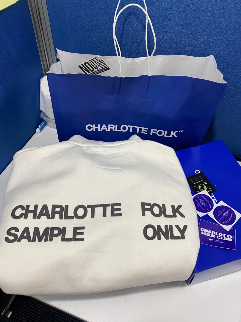 Charlotte Folk Sample Only Medium, Men's Fashion, Tops & Sets, Hoodies ...