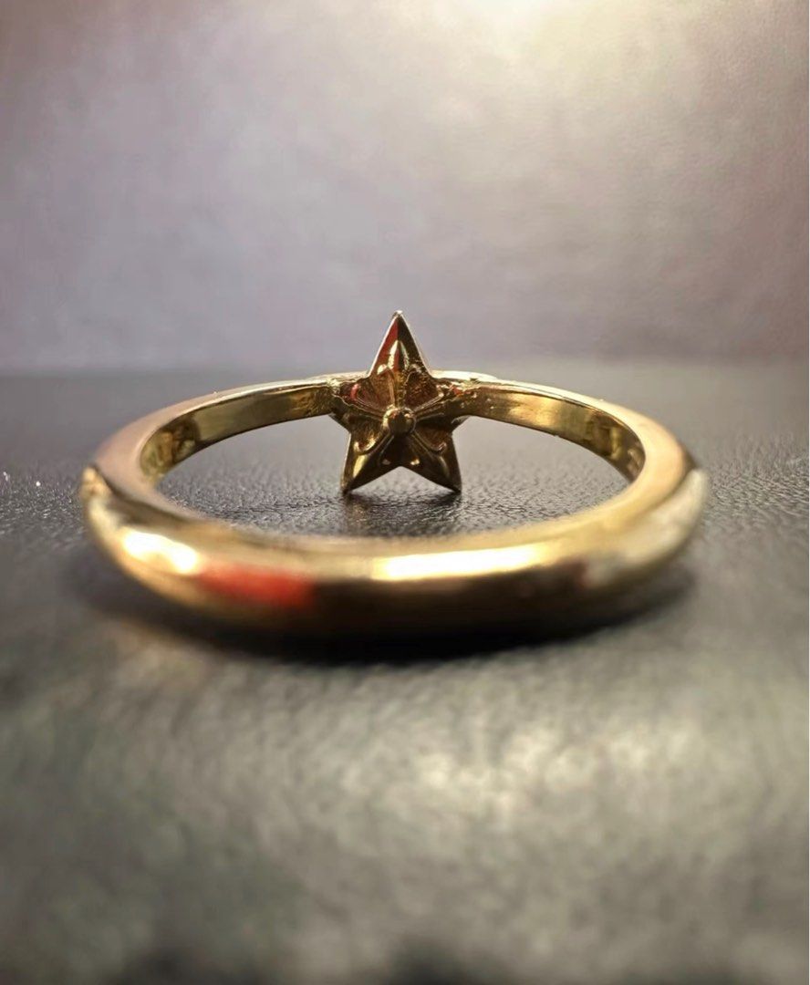 Chrome hearts 【22K】BubbleGum 5pt star ring, 名牌, 飾物及配件 - Carousell
