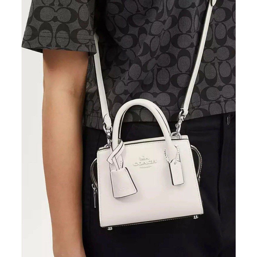 Coach Mini Andrea Crossbody Bag White, Barang Mewah, Tas & Dompet di ...