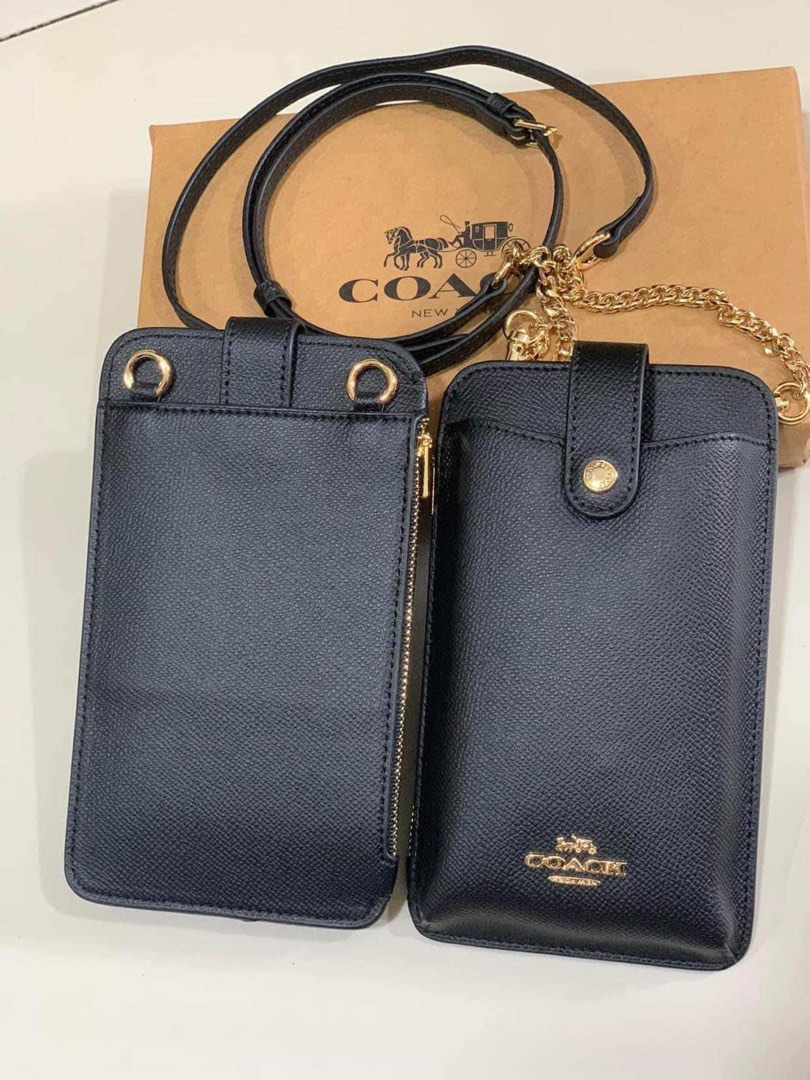 Coach Phone holder cross body bag, Luxury, Bags & Wallets on Carousell