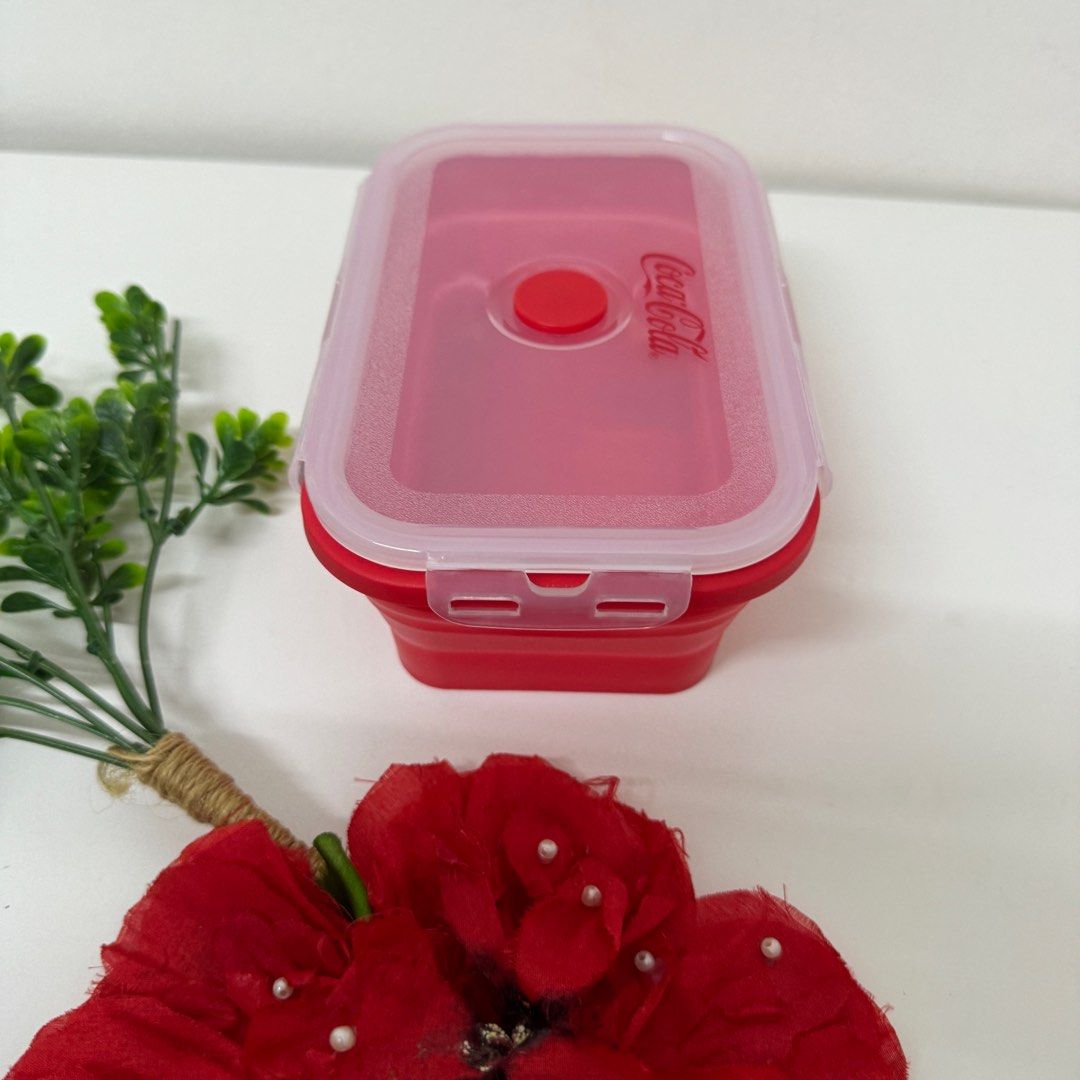 Coca Cola Lunch Box Collapsible Containers Silicone Collapsible Food ...