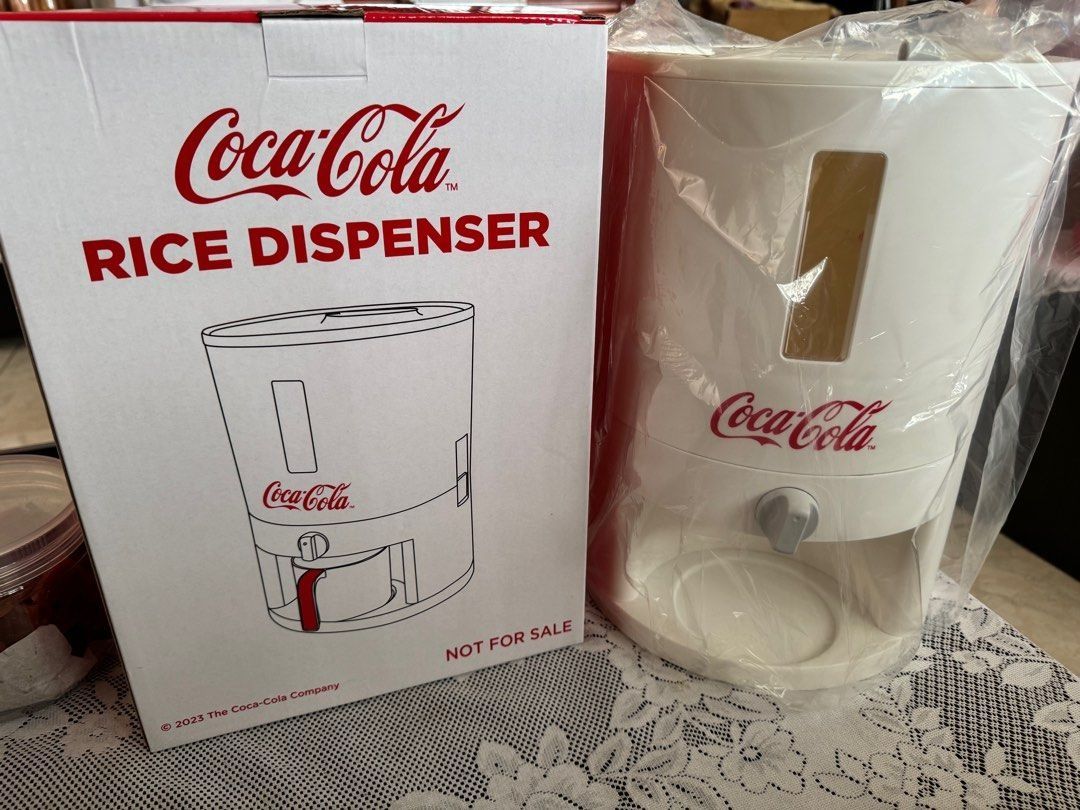 Coca Cola Rice Dispenser (5KG), Furniture & Home Living, Kitchenware ...