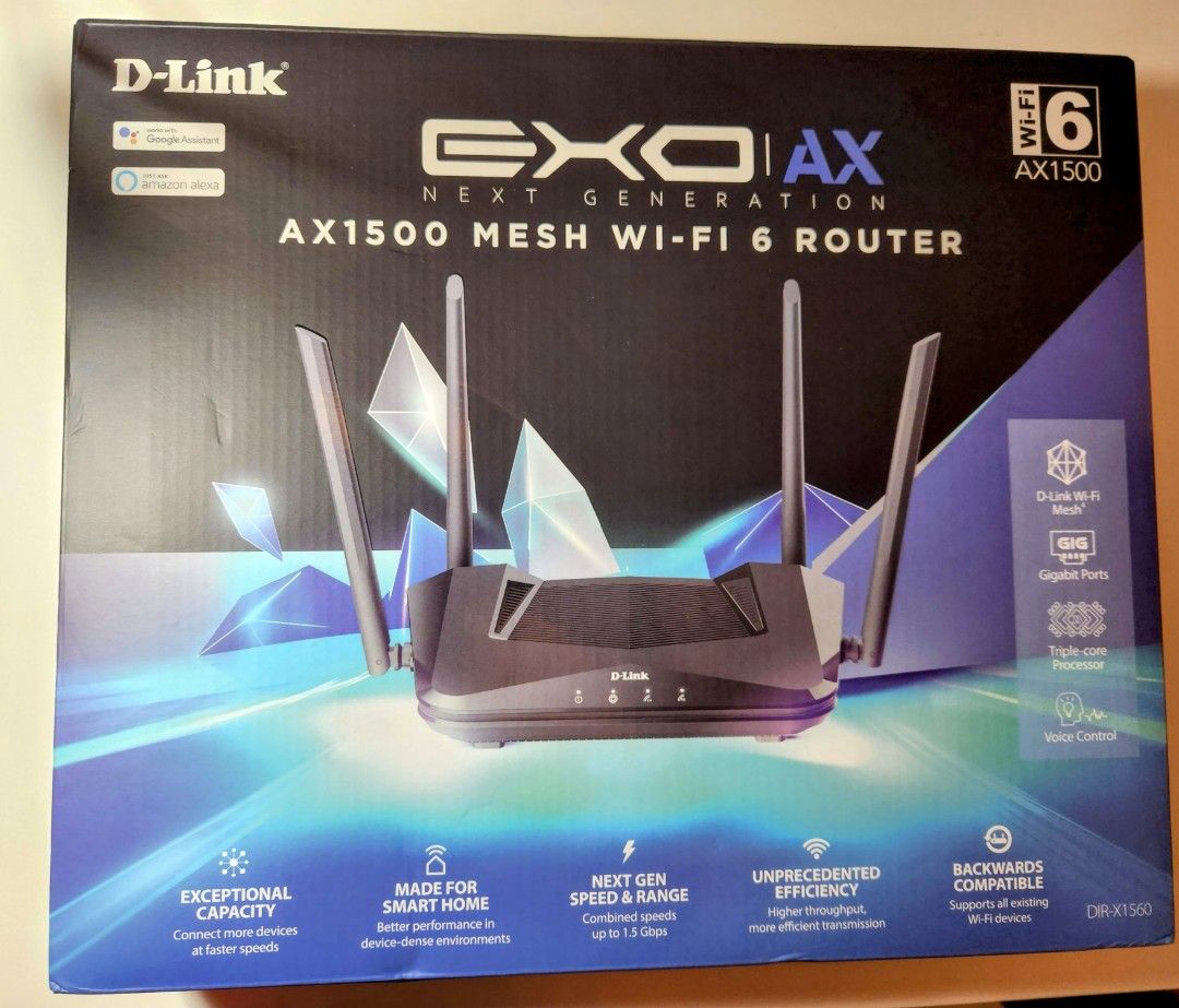 D-Link DIR-X1560 AX1500 Wi-Fi 6 Router, Computers & Tech, Parts & Accessories, Networking on ...