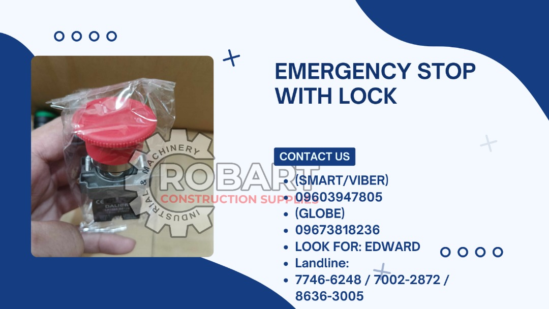 Emergency Stop with lock, Commercial & Industrial, Construction ...