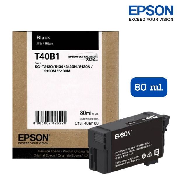 Epson T40B 80ml Black ink Cartridge, Computers & Tech, Printers ...