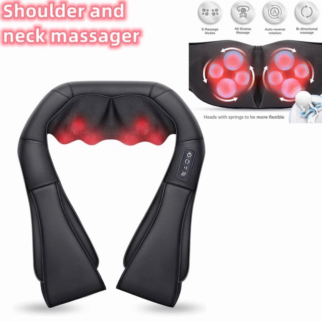 Full Body Automatic Massager | Heated Electric Neck Shoulder Massager ...