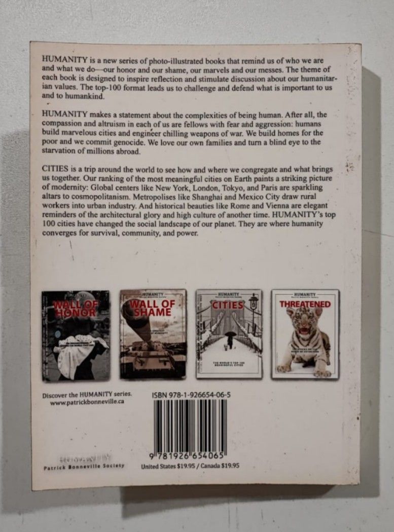 HUMANITY CITIES. THE WORLD'S TOP 100 MEANINGFUL CITIES, Hobbies & Toys ...