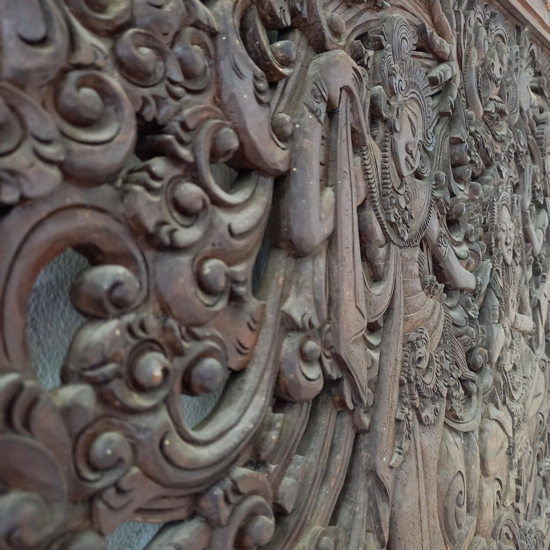 RELIEF Kayu Ukiran BALI, Desain & Kerajinan Tangan, Karya Seni di Carousell