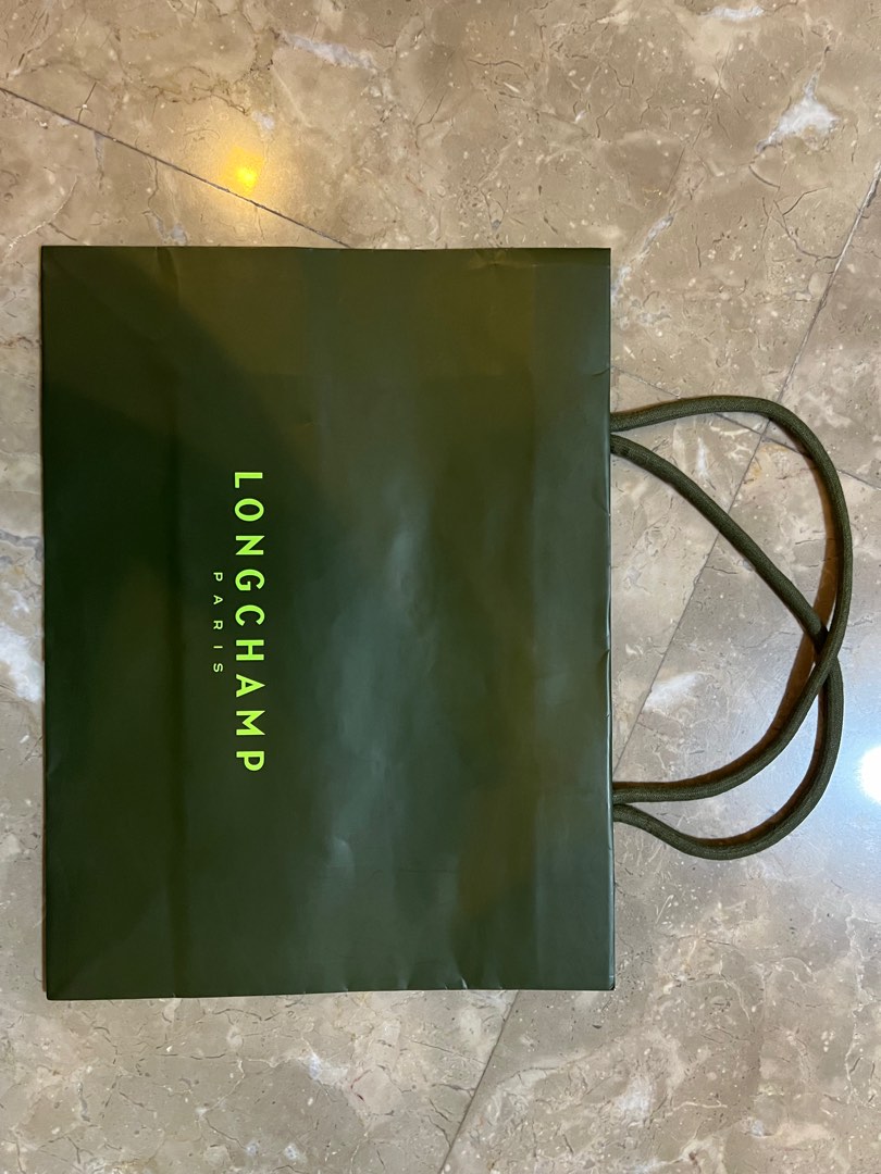 Longchamp paper bag, Luxury, Accessories on Carousell