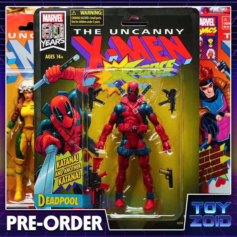 Marvel Legends X-Men Deadpool Retro X-Force 80th Anniversary, Hobbies ...