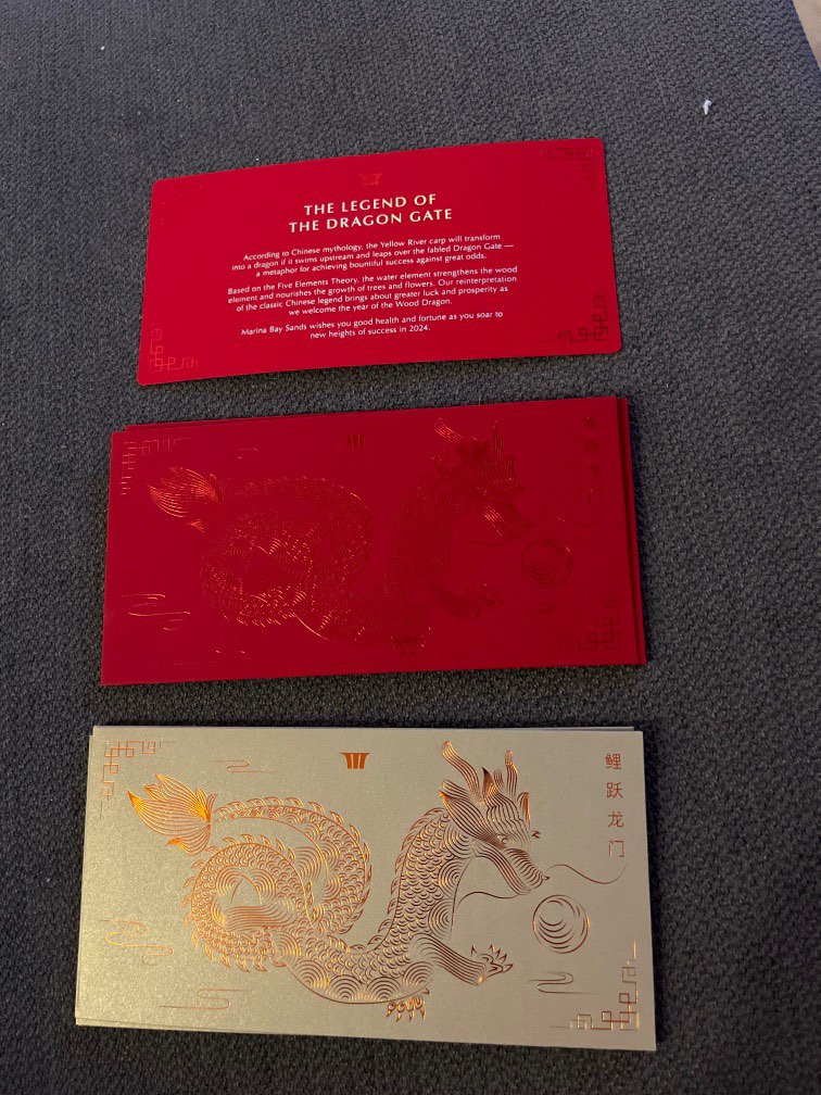 MBS 2024 Dragon Ang Pow Red Packets, Hobbies & Toys, Memorabilia ...
