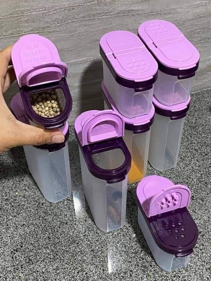 Modular spice tupperware 8biji, Furniture & Home Living, Kitchenware ...
