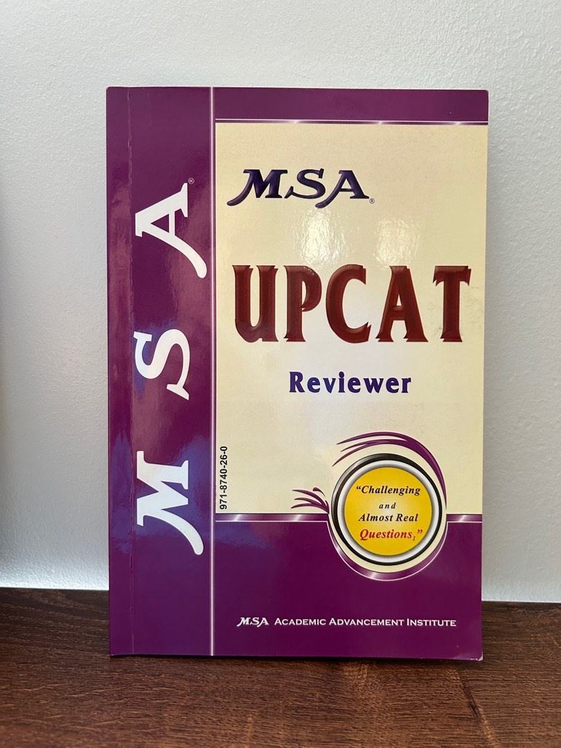 MSA UPCAT Reviewer, Hobbies & Toys, Books & Magazines, Assessment Books ...