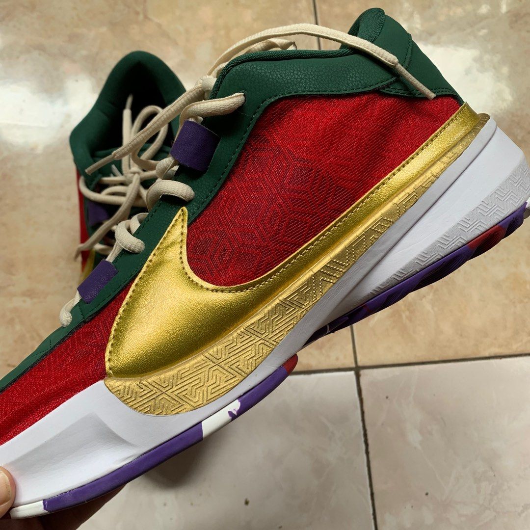 Nike Basketball Zoom Freak 5 EP Keep It A Buck, Fesyen Pria, Sepatu ...