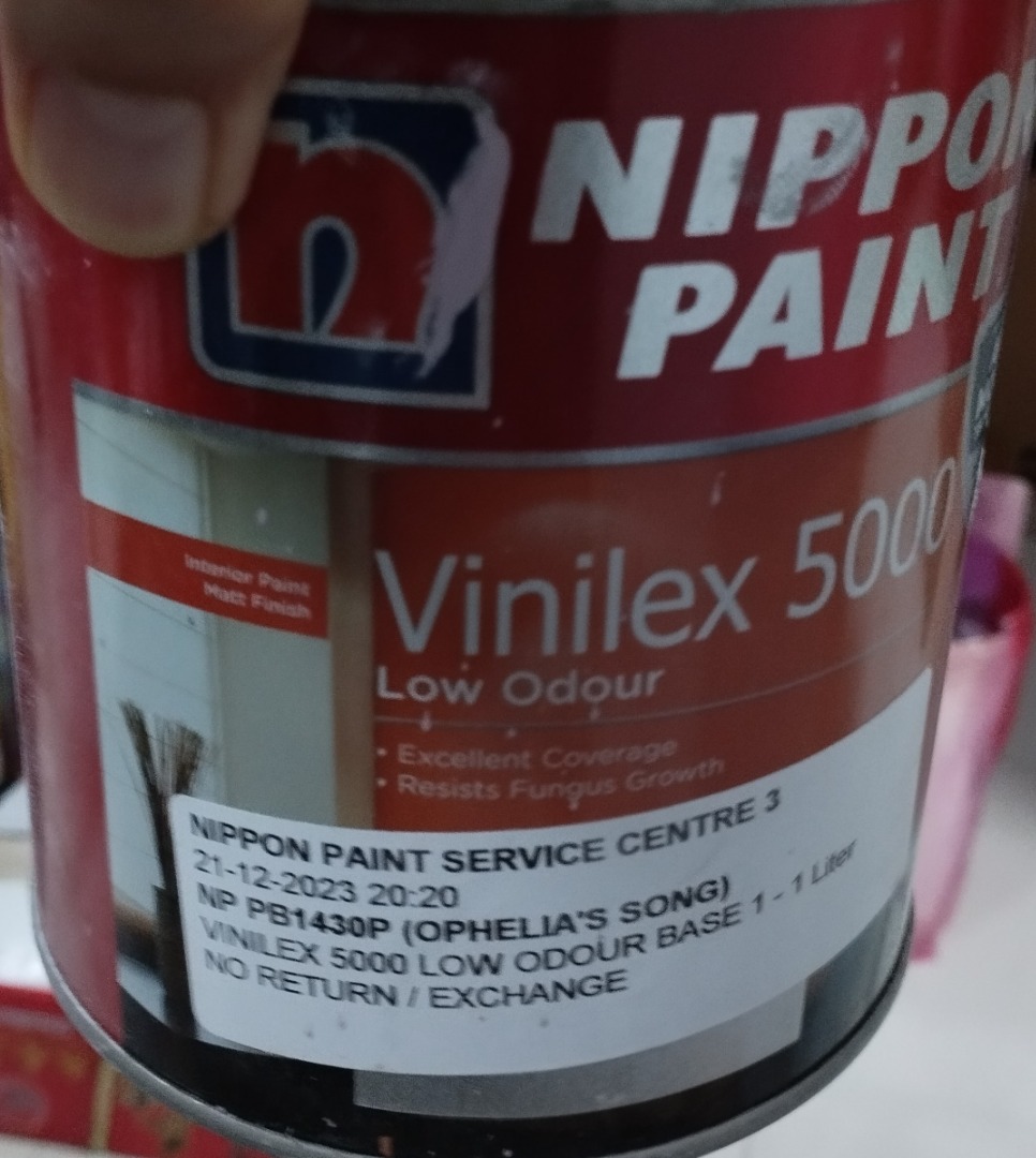 Nippon Paint Vinilex 5000 Ophelia's Song ( NP PB 1430 P ), Furniture ...