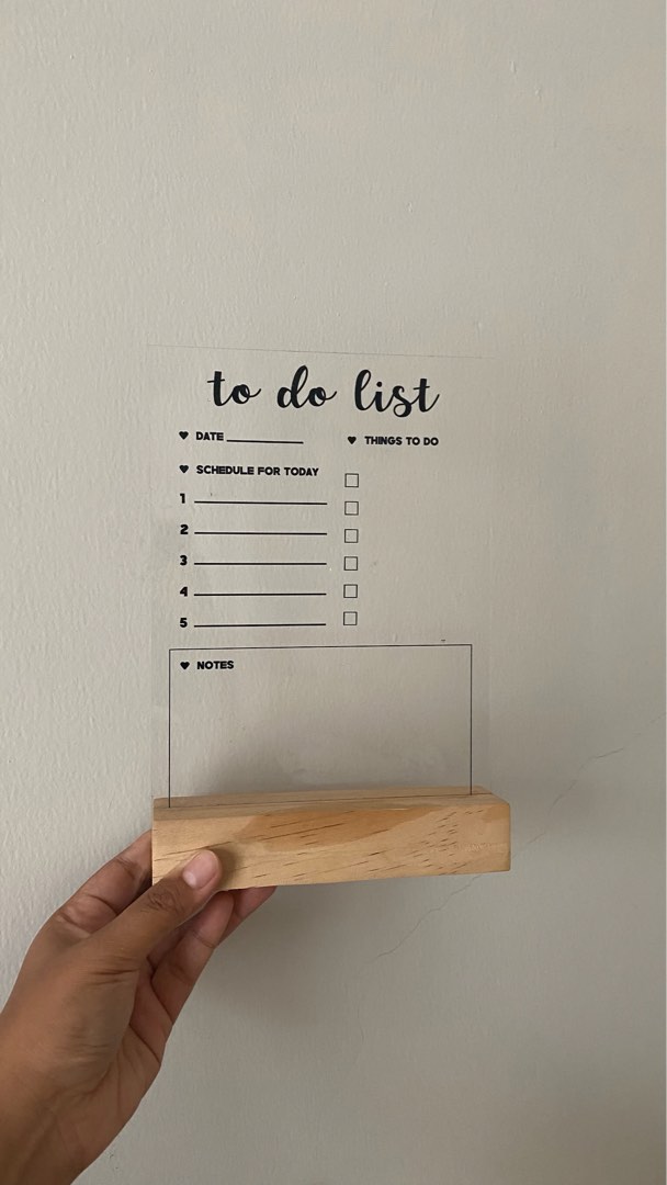 Papan acrylic to do list, Barang Yang Dicari di Carousell