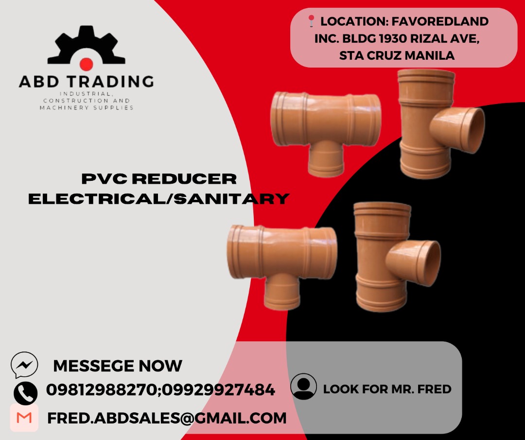 PVC REDUCER, Commercial & Industrial, Construction Tools & Equipment on ...