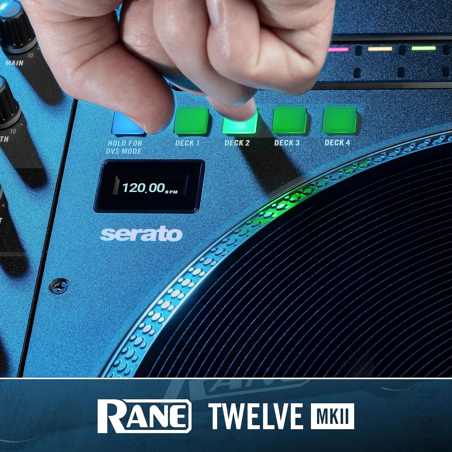 RANE DJ Twelve MKII | 12-Inch Motorized Vinyl Like MIDI Turntable with ...