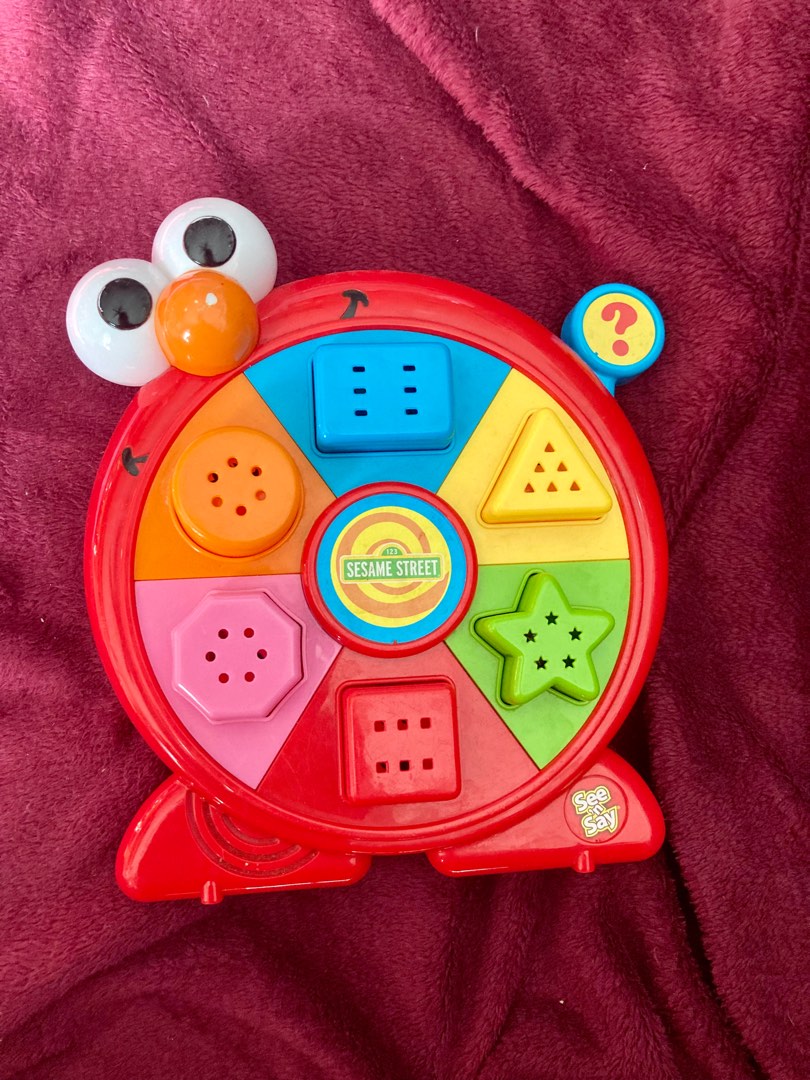 Sesame Street See and Say shape sorter - rare!, Babies & Kids, Infant ...