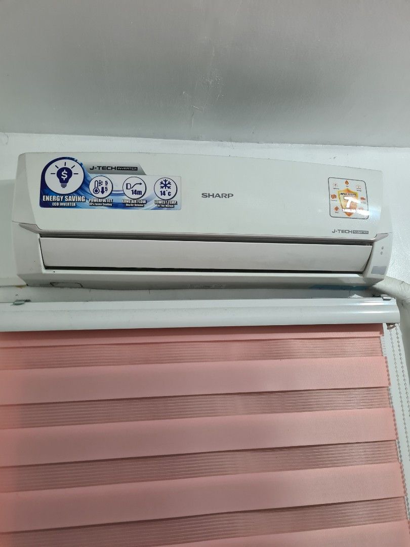 Sharp J-Tech Split-Type Aircon Inverter 1HP w/ Breaker, TV & Home ...